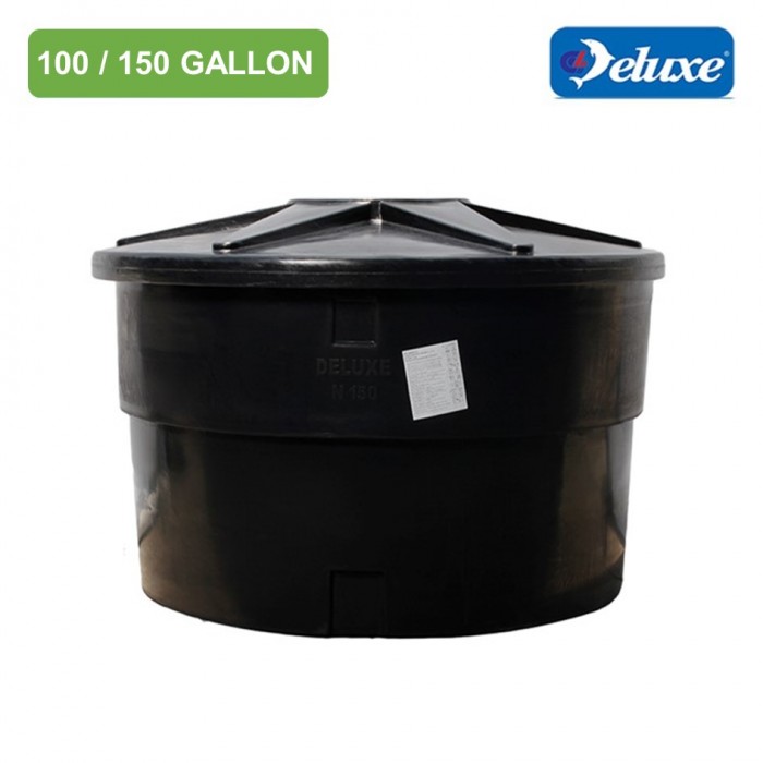 100/150 Gallon Deluxe Polyethylene Round type Water Tank